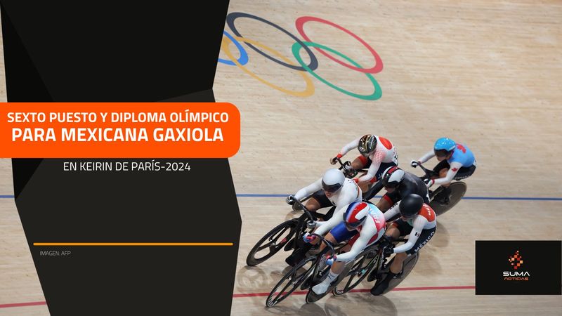 SUMA Noticias - Sexto puesto y diploma olímpico para mexicana Gaxiola en keirin de París-2024